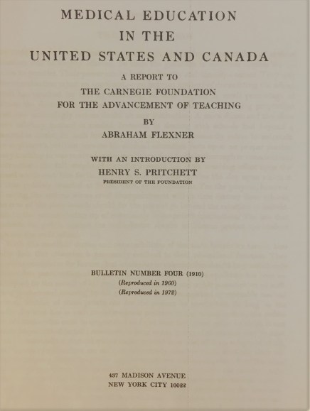 The Forgotten Chapter of the Flexner Report | The armchair historian